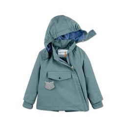 Tchibo - Thermo-Regenjacke mit asymmetrischem Rei&szlig;verschluss - Gr. 110/116 - gr&uuml;n