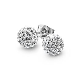Tchibo - Ohrstecker-Set veredelt mit Kristallen von Swarovski - silber