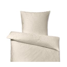 Vestio-Jacquard-Bettw&auml;sche - beige