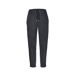 Tchibo - Joggpants mit Galonstreifen - Damen - Gr. M - schwarz/jacquard