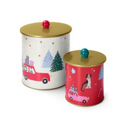 Tchibo - 2 Keksdosen - wei&szlig;