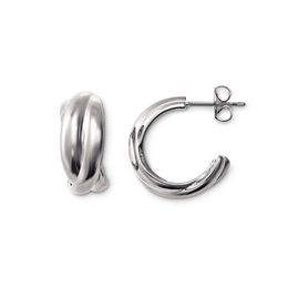 Tchibo - Creolen verschlungen - silber