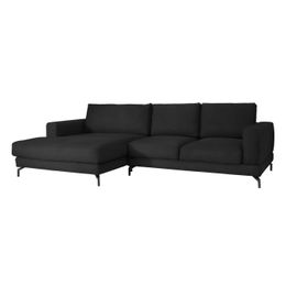 Tchibo - Ecksofa &raquo;Lennard&laquo; von ADA trendline - 316x107x88cm - schwarz - Polyester / Holz / Schaumstoff