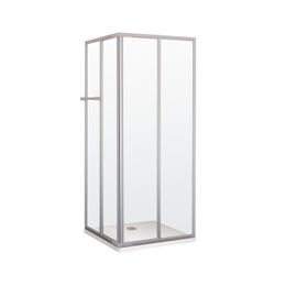 Breuer -Dusche &raquo;Fara-Kretana&laquo; &ndash; Eckeinstieg - silber