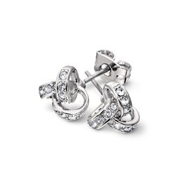 Tchibo - Ohrstecker veredelt mit Kristallen von Swarovski - Damen - Gr. ungeblistert - silber