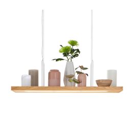 Tchibo - LED-Pendelleuchten-Dekotablett - 80x20x23cm - braun - Holz / Metall / Kunststoff