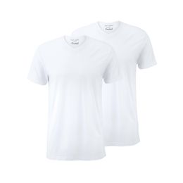 Tchibo - 2 T-Shirts mit V-Ausschnitt - Herren - Gr. L - wei&szlig;