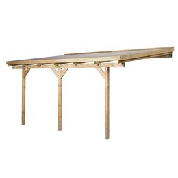 Weka-Terrassen&uuml;berdachung - 424x257x215cm - braun -