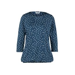 Tchibo - Bedrucktes Blusenshirt - Damen - Gr. M - dunkelblau/print