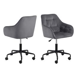 Tchibo - B&uuml;rostuhl - 58,5x59x88,5cm - dunkelgrau - Metall / Polyester