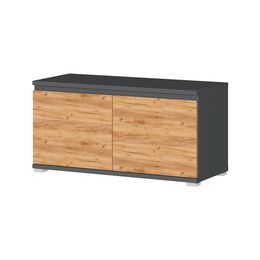 Tchibo - Schuhbank mit Sitzkissen &raquo;Lissabon&laquo; - 96x40x58cm - anthrazit - Holz / Polyester / Polyethylen