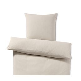 Vestio-Musselin-Bettw&auml;sche - beige