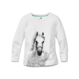 Tchibo - Langarmshirt - M&auml;dchen - Gr. 170/176 - wei&szlig;