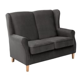 Tchibo - Max-Winzer -2-Sitzer Sofa &raquo;Luke&laquo; - 139x86x103cm - anthrazit - Polyester / Buchenholz / Holz