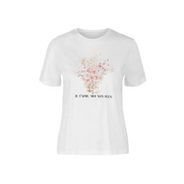 Tchibo - T-Shirt mit Print - Damen - Gr. L - schwarz/print