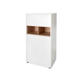 Tchibo - Highboard mit Details in Eichendekor - 60x40x112cm - braun - Holz