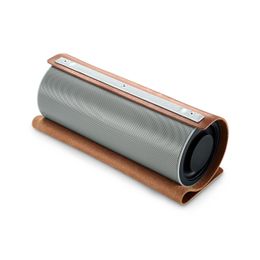 Tchibo - Vintage-Bluetooth -Lautsprecher mit Kunstlederh&uuml;lle - braun