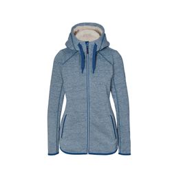 Tchibo - Kapuzen-Strickfleecejacke - Damen - Gr. M - hellblau