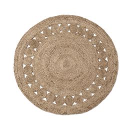 Tchibo - Runder Jute-Flechtteppich - naturfarben
