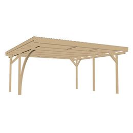 Weka-Doppel-Carport &raquo;Komfort&laquo; - schwarz