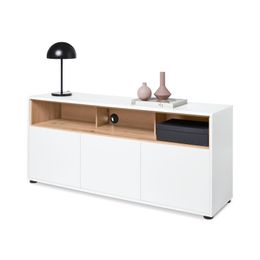 Tchibo - Sideboard mit Details in Eichendekor - 140x40x62cm - braun - Holz