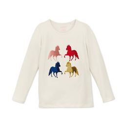 Tchibo - Langarmshirt - M&auml;dchen - Gr. 98/104 - wei&szlig;