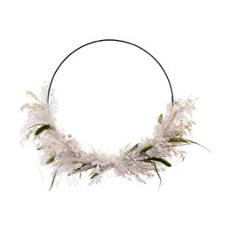 Tchibo - Trockenblumen &raquo;Wandkranz Magic&laquo; - wei&szlig;