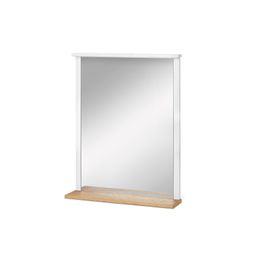Tchibo - Wandspiegel mit Ablage - 64x15x80cm - braun - Holz / Echtholzfurnier / Glas