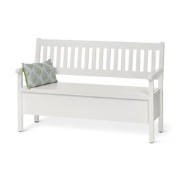 Tchibo - Sitzbank mit Truhenfunktion - 148x59,5x94cm - wei&szlig; - Akazienholz / Holz