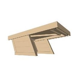 Weka-Rasenm&auml;hergarage &raquo;M1&laquo; - 86x124x54cm - naturfarben - Fichtenholz
