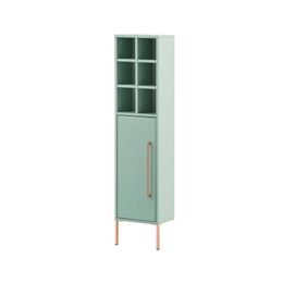 Tchibo - Highboard &raquo;Sari&laquo; - 30,5x22x130,5cm - Mint - Holz / Stahl / Metall