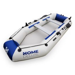 Home-Deluxe-Schlauchboot &raquo;Pike Sport S&laquo; mit Motor - hellgrau