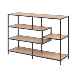Tchibo - B&uuml;cherregal - 114x35x78cm - schwarz - Metall / Holz
