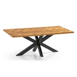 Tchibo - Esstisch mit Fischgr&auml;tmuster - 180x90x75cm - schwarz -