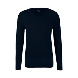 Tchibo - Merino-Pullover mit V-Ausschnitt - Herren - Gr. 56 - dunkelblau