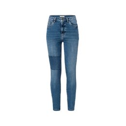 Tchibo - Jeans mit Patches - Damen - Gr. 36 - dunkelblau