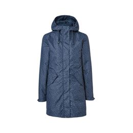 Tchibo - 3-in-1-Regenjacke - Damen - Gr. 42 - dunkelblau/print