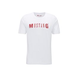 Tchibo - T-Shirt &raquo;Mustang&laquo; - Herren - Gr. S - wei&szlig;/print