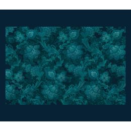 Tchibo - Vliestapete &raquo;Blue Blossoms&laquo; - dunkelblau