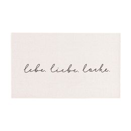 Tchibo - Waschbare Matte &raquo;Liebe&laquo; - wei&szlig;