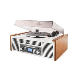 Tchibo - Dual &raquo;NR 7&laquo; Stereo-Nostalgie-Musikanlage mit Plattenspieler - braun