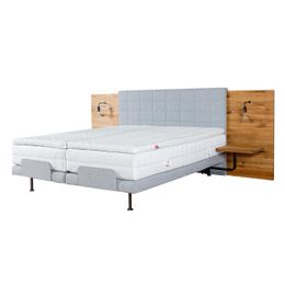 Tchibo - Boxspringbett &raquo;Nimea-MO&laquo; mit motorischer Verstellung von ADA Austria premium - 305,5x213x118cm - schwarz - Holz / Eichenholz / Polyester