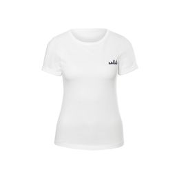 Tchibo - T-Shirt mit Stickerei - Damen - Gr. S - dunkelblau