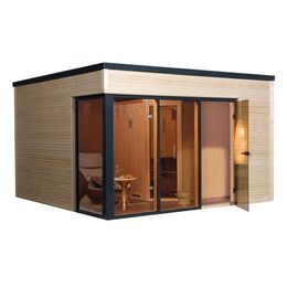 Weka-Design-Saunahaus &raquo;Cubilis&laquo; - braun