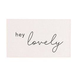 Tchibo - Waschbare Matte &raquo;Lovely&laquo; - wei&szlig;