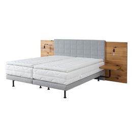 Tchibo - Boxspringbett &raquo;Nimea-S&laquo; von ADA Austria premium - 305,5x213x118cm - schwarz - Holz / Eichenholz / Polyester