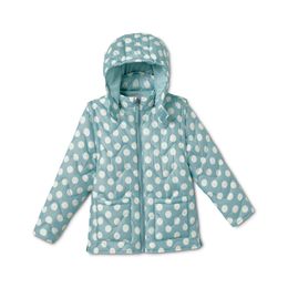 Tchibo - Steppjacke mit abnehmbaren &Auml;rmeln - Baby - Gr. 86/92 - wei&szlig;/gepunktet