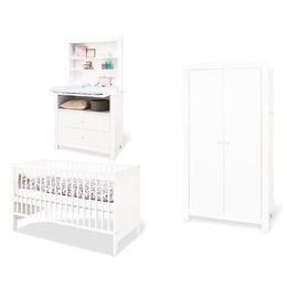 Pinolino Baby-Zimmer-Set &raquo;Liv&laquo; - 145x75x88cm - wei&szlig; - Holz / Polypropylen / Acryl