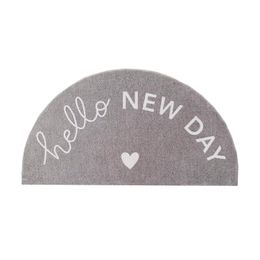 Tchibo - Waschbare Fu&szlig;matte &raquo;Hello New Day&laquo; - wei&szlig;