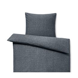 Tchibo - Halbleinen-Bettw&auml;sche - dunkelblau